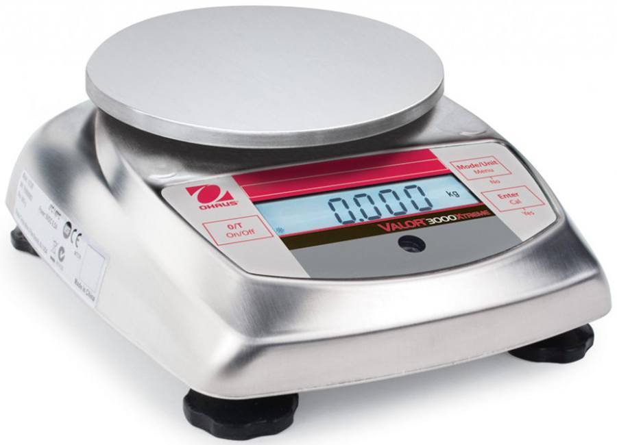 Ohaus Scales V31XH2, 2,000 Gram Scale, Compact Precision, Stainless Steel, Valor 3000 Series