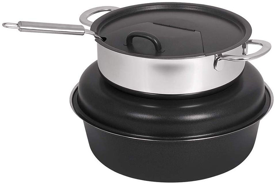 Spring USA 2385-897/6, 6 Quart Round Soup Chafer w/ Titanium Finish ...