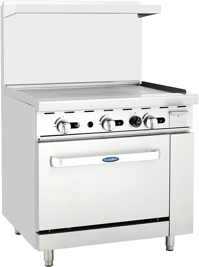 CookRite ATO-36G, 102,000 Btu Gas Restaurant Range, Standard Oven, 36 ...