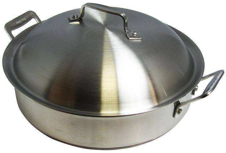 Bon Chef 60001, 4 Quart Saute Pan, Stainless Steel