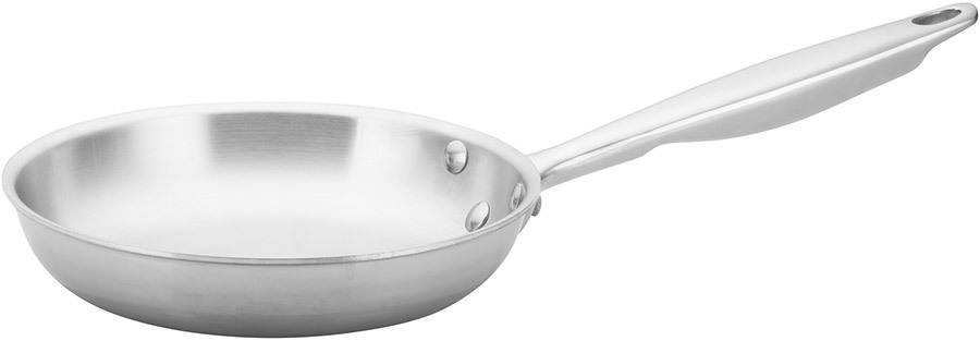 Winco TGFP-7, 7" Induction Ready Stainless Steel Fry Pan, Tri-Gen Series