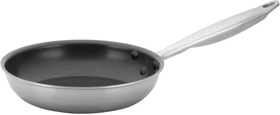 Winco TGFP-8NS, 8" Excalibur Non-Stick Induction Ready Stainless Steel ...