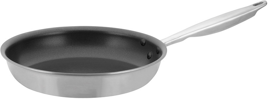 Winco TGFP-10NS, 10" Excalibur Non-Stick Induction Ready Stainless ...