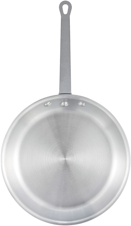Winco AFP-7S, 7" Natural Finish Aluminum Fry Pan, Majestic Series