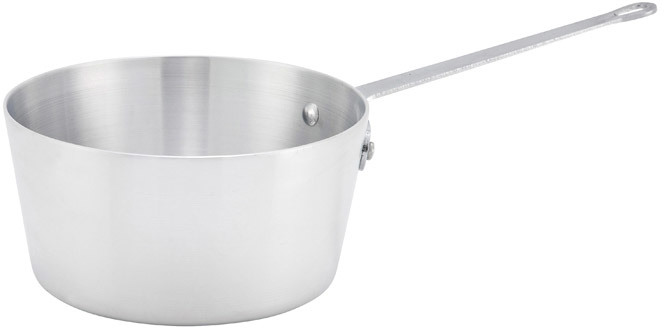 Winco ASP-5, 5 Quart Tapered Aluminum Sauce Pan