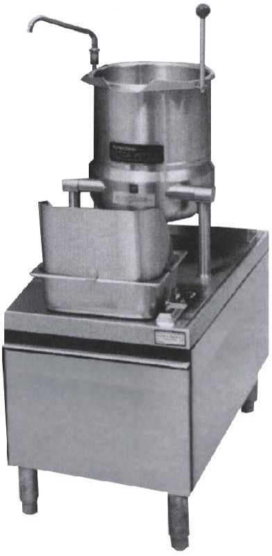 Market Forge MT10G, 10 Gallon Gas 2/3 Jacket Steam Kettle w/ Modular ...