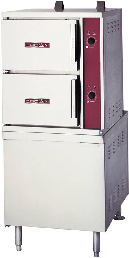 Crown GCX-2-24, 6 Pan Freestanding Gas Convection Steamer w/ 24" Base ...