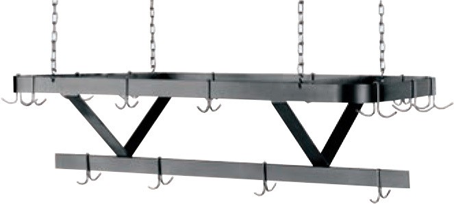 Advance Tabco GC-48, 48" Powder Coated Steel Ceiling Mounted Triple Bar ...