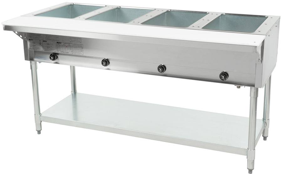 Eagle Group HT4-LP-1X, 14,000 Btu Liquid Propane Gas Steam Table, 4 Pan ...