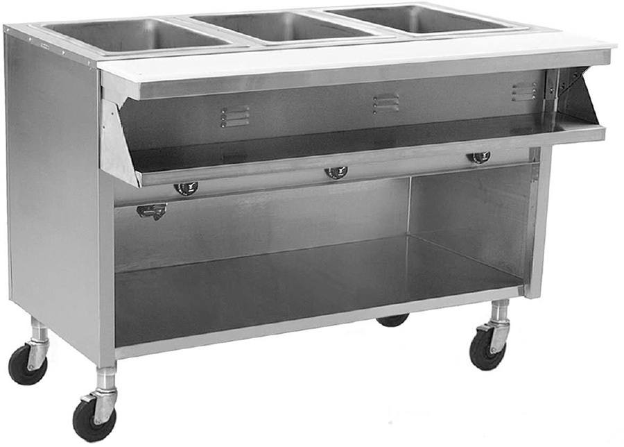 Eagle Group SPHT3OB-240, 2,850 Watt Electric Steam Table w/ Enclosed ...