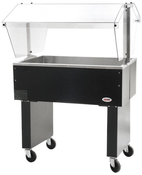 Eagle Group BPCP-2, 33" Ice Cooled Cold Food Buffet Table w/ Sneeze ...