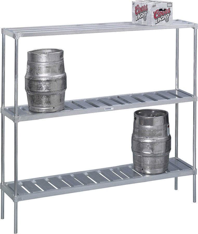Channel Manufacturing KAR93, 10 Keg Aluminum Beer Keg Rack, 93" x 17" x 68"