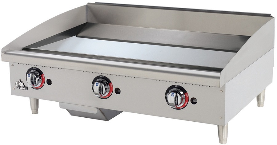 Star Mfg 636TCHSF, 84,900 Btu Gas Griddle, Countertop, Thermostatic ...