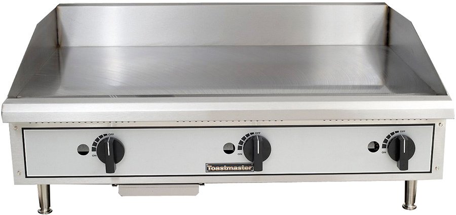 Toastmaster TMGM36, 60,000 Btu Gas Griddle, Countertop, Manual Controls ...