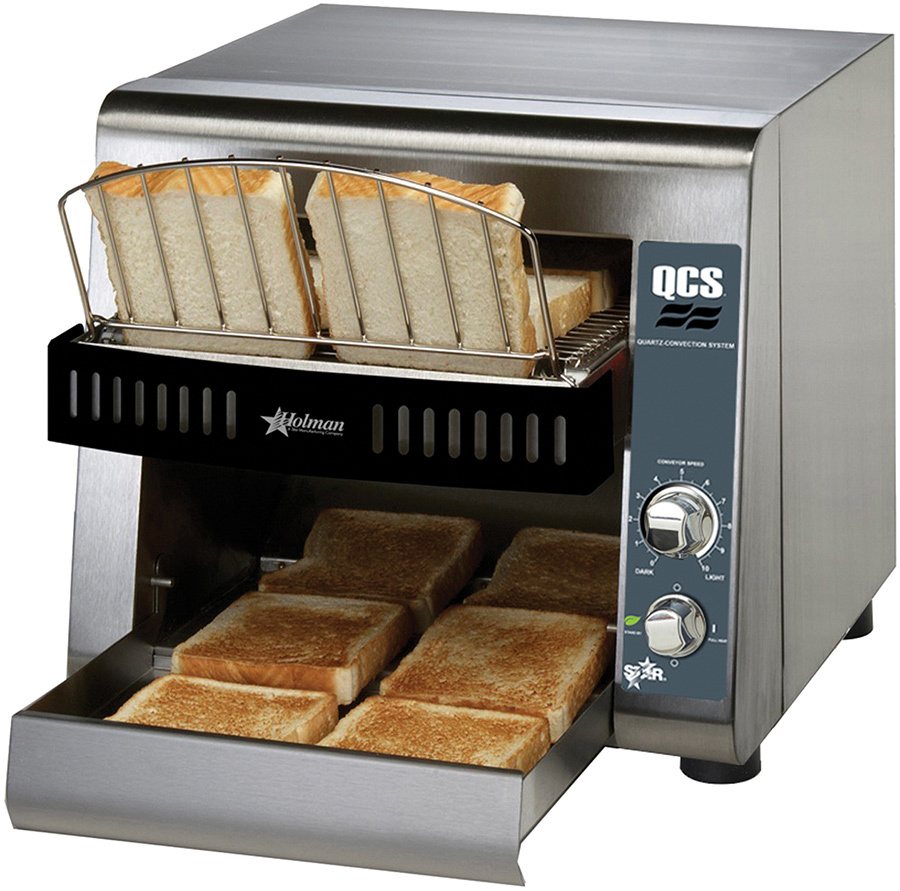 Star Mfg QCS1-350, 1,600 Watt Commercial Conveyor Toaster, 350 Slices/Hr