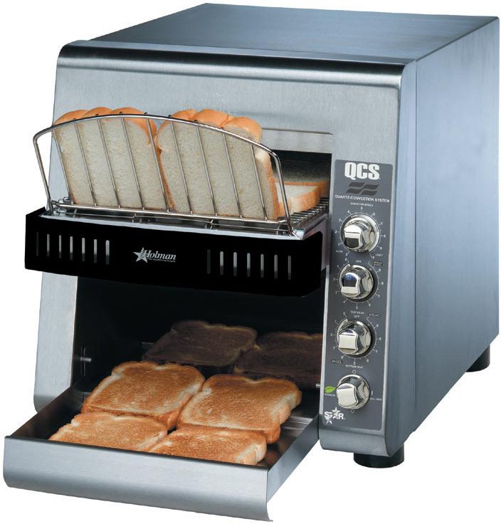 Star Mfg QCS2-800, 2,800 Watt Commercial Conveyor Toaster, 800 Slices/Hr