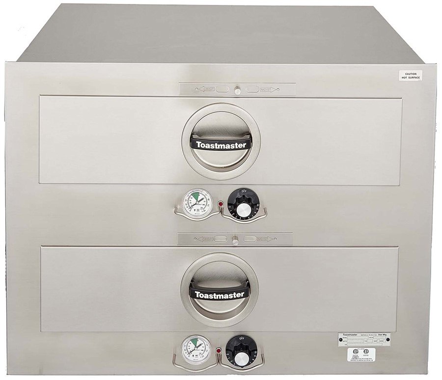 Toastmaster 3B80AT09, 1,000 Watt Electric Food Warmer, 2 Drawer, Built-In