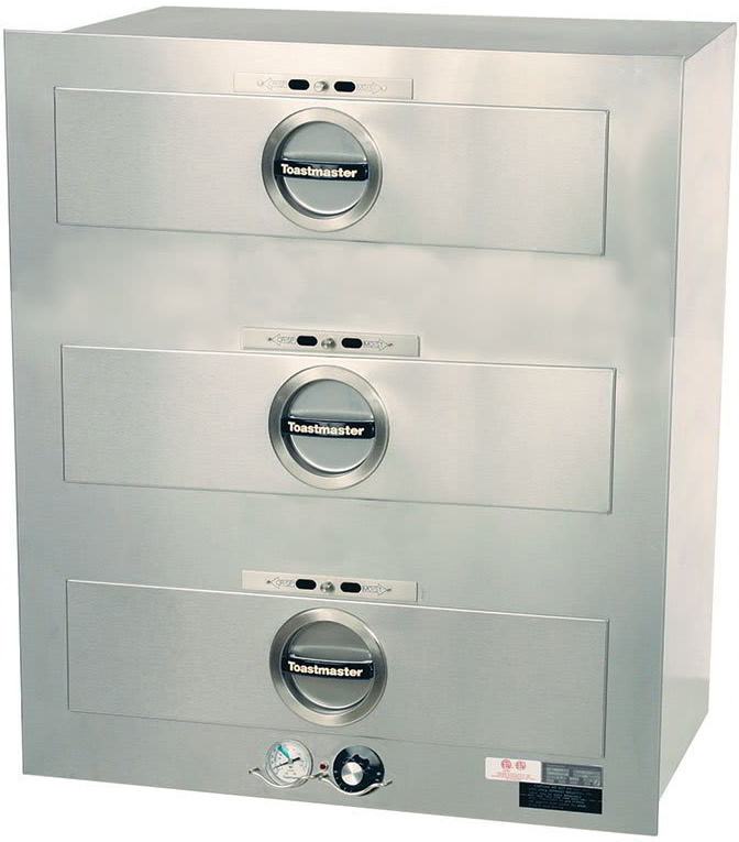 Toastmaster 3C80AT09, 1,350 Watt Electric Food Warmer, 3 Drawer, Built-In