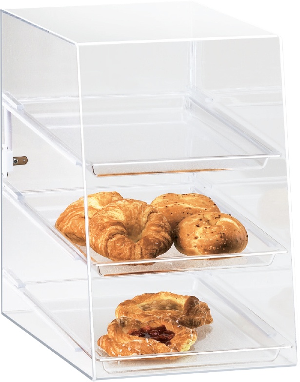 Cal-Mil 260, 3 Tier Bakery Display Case w/ Rear Door