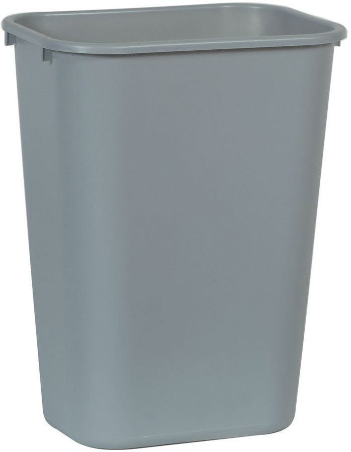 Rubbermaid FG295700GRAY, 10 Gallon Waste Basket, Gray