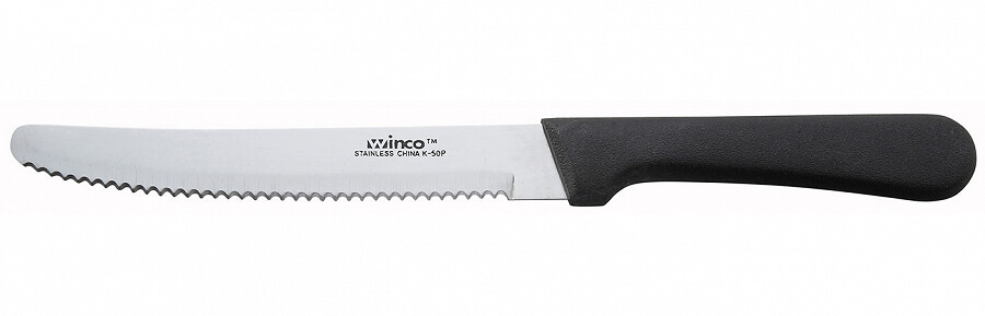 Winco K-50P, Stainless Steel 8.7" Steak Knife (12/pkg)
