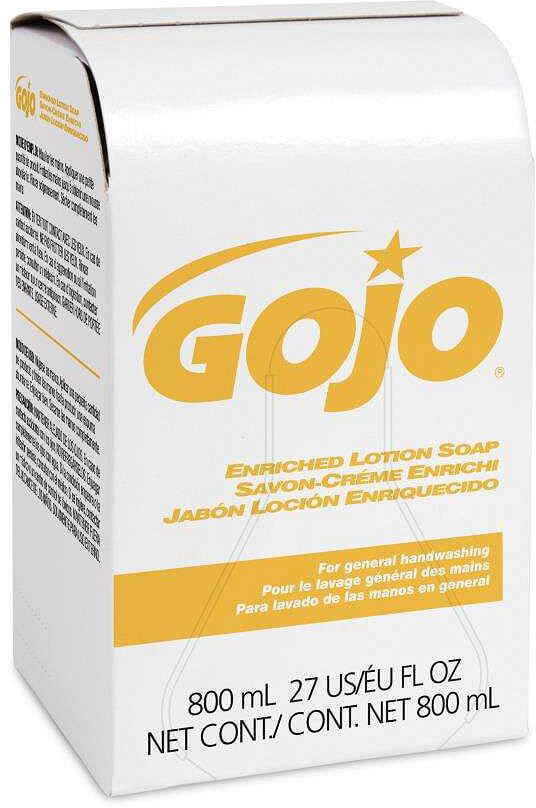 Gojo 9102-12, 800 ml Lotion Enriched Soap Refill (12/Case)