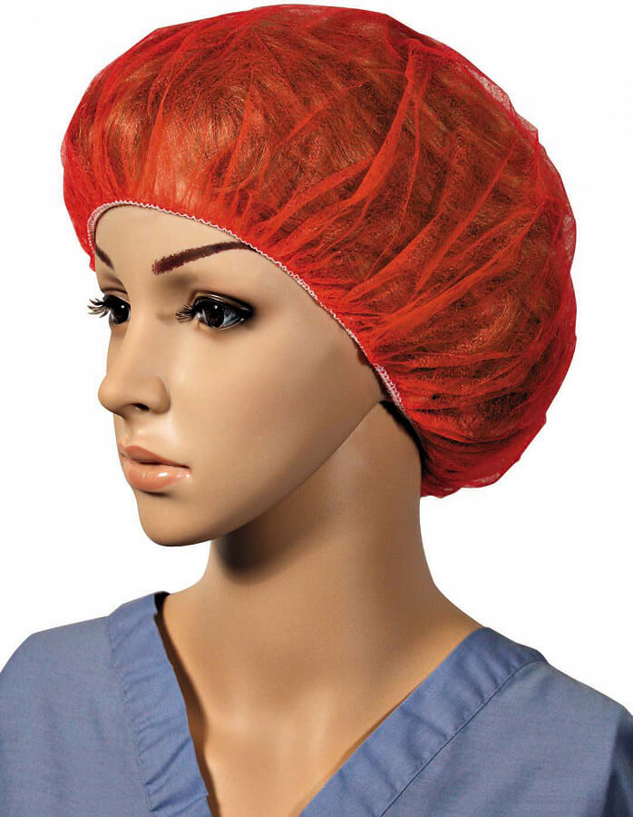 Cellucap BI4HSRDD, 21" Polypropylene Bouffant, Red (1,000/case)