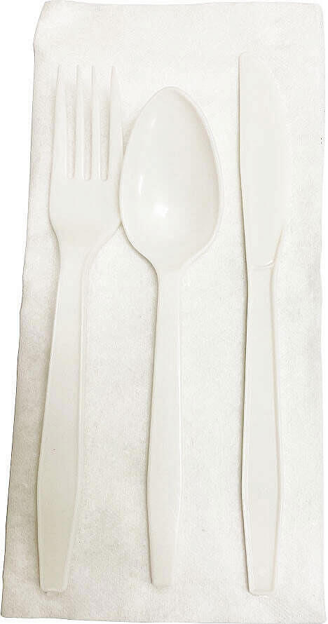 Goldmax Poly-King MK5, Individually Wrapped Plastic Flatware Set (250/case)