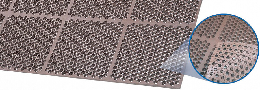 Cactus Mat 2535-B33, 36" x 36" Honeycomb Anti-Fatigue Rubber Floor Mat ...