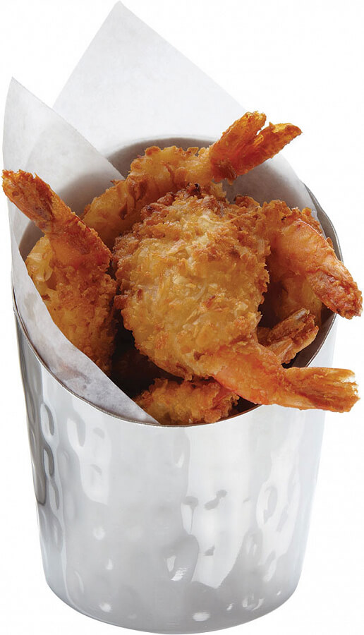 American Metalcraft FFHM45, 12 oz Angled Stainless Steel French Fry Cup ...