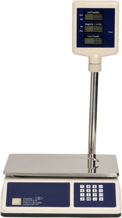 Penn Scale CM-101P, 30 Lb Price Computing Scale w/ Mini Tower