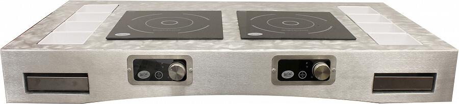 TableCraft Professional Bakeware CWACTION2BRA, 1.8 kW Double Burner ...