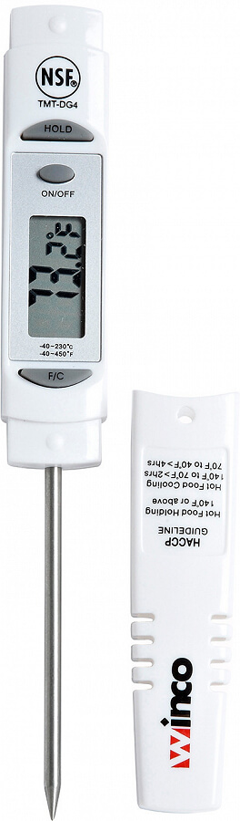 Winco TMT-DG4, Digital Pocket Thermometer w/ 3 1/8" Probe