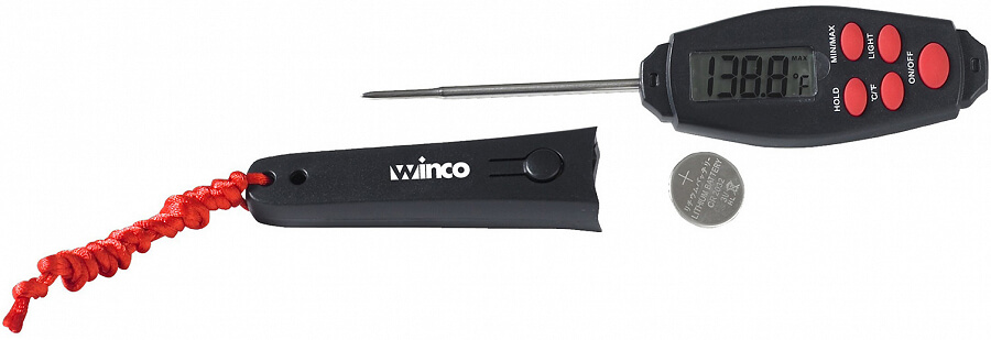 Winco TMT-DG5, Digital Pocket Thermometer w/ 2 7/8" Probe