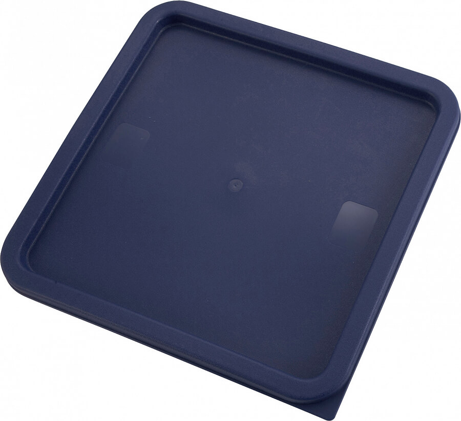 Winco PECC-128, 12 - 22 Qt Polyethylene Food Storage Container Cover, Blue