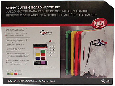 TableCraft CBG1520APK4, 20" x 15" x 1/2" Polypropylene Grippy Cutting ...