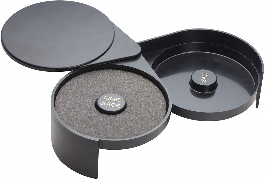 Winco GR-2, 2-Tier Plastic Glass Rimmer w/ Sponge