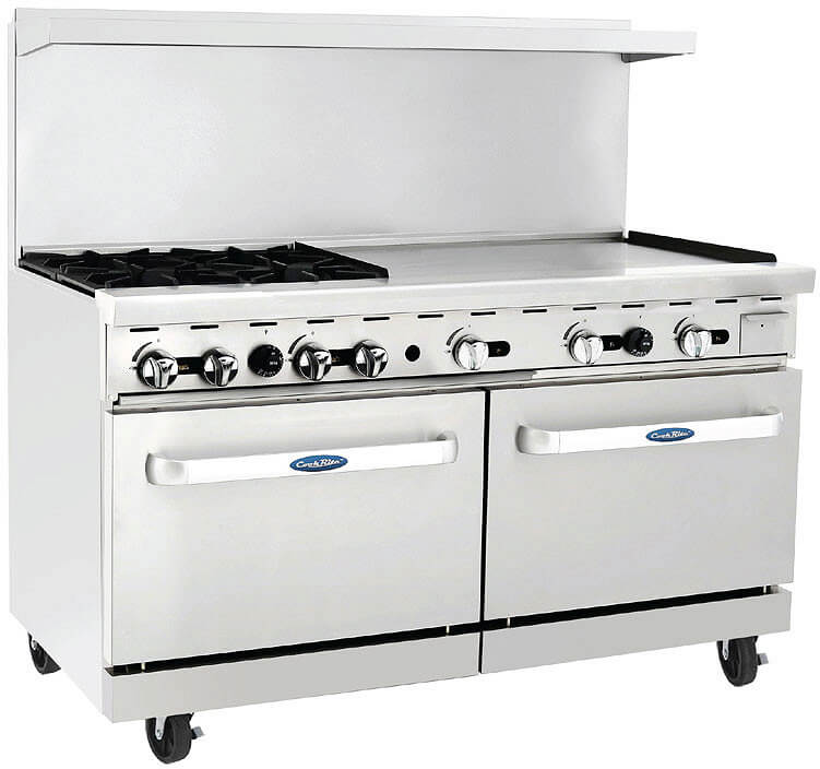CookRite AGR-4B36GR-LP, 221,000 Btu Propane Gas Restaurant Range, 4 ...