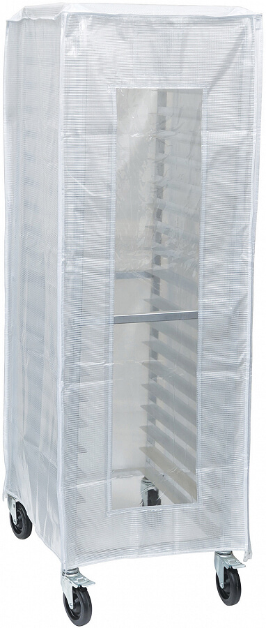 Winco ALRK-20-HC, Opaque Full Height Vinyl Sheet Pan Rack Cover w/ Window