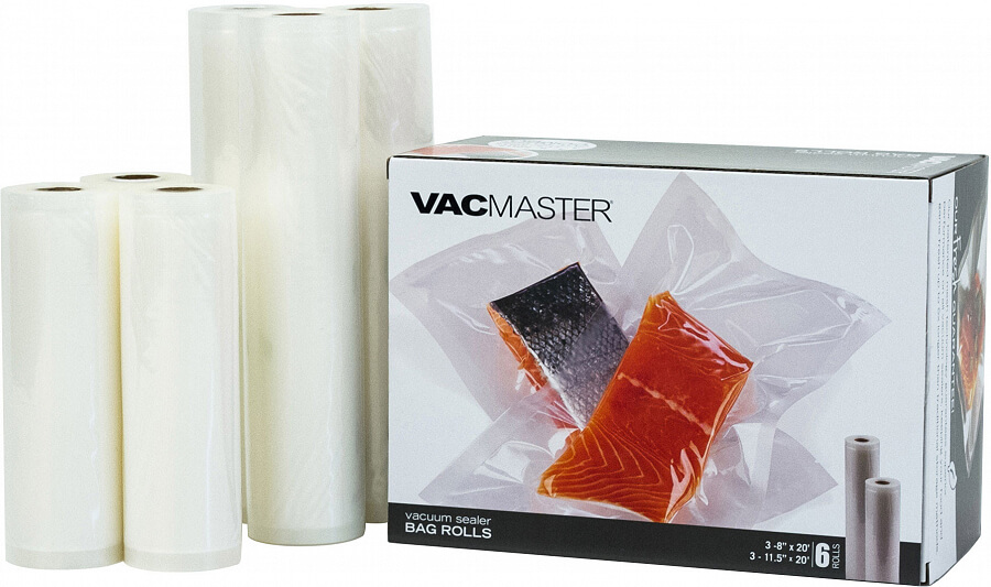 VacMaster 948129, Full Mesh Vacuum Packaging Bag Roll Variety Pack (6/pk)