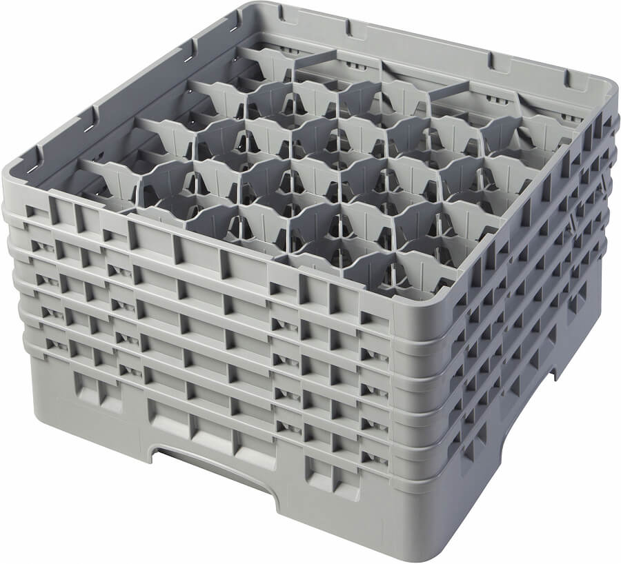 Cambro 20S958151, 20 Compartment Camrack Full Size Glass Rack w/ 5 ...