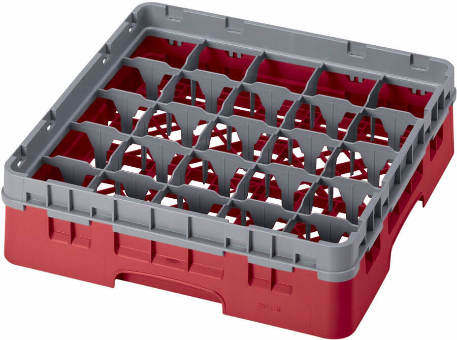 Cambro 25S318163, 25 Compartment Camrack Full Size Glass Rack w/ 1 ...