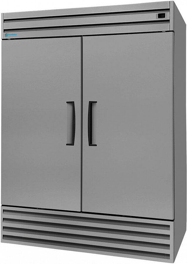 Excellence Industries CR-43HC, 54 3/8" 2 Solid Door Reach-In Refrigerator