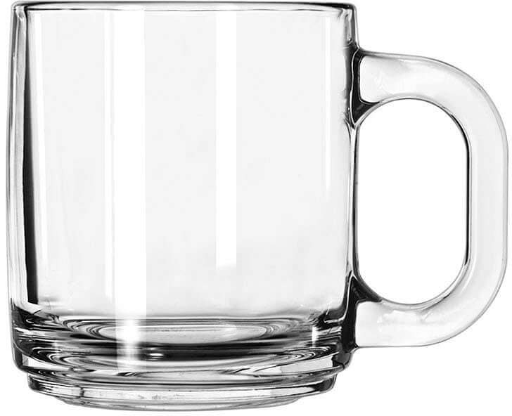 Libbey 5201, 10 oz Glass Coffee Mug (12/Case)