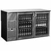 Glastender BB60-R1-BN(LR), 60" 2 Solid Black Door Back Bar Cooler